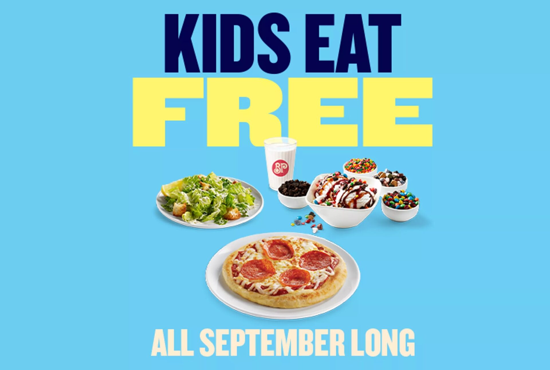 Boston Pizza: Kids Eat FREE All of September 2025